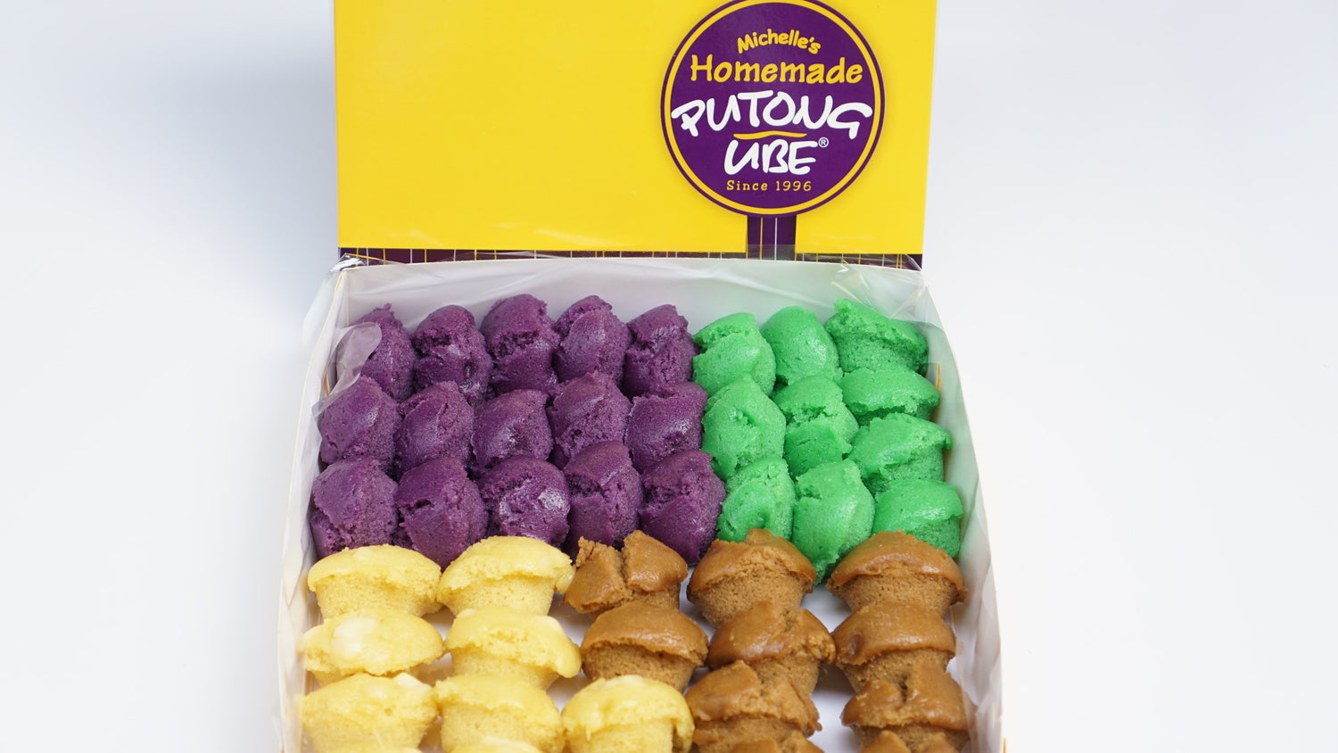Puto Assorted Flavors 45pcs – Michelle's Putong Ube and Filipino Delicacies