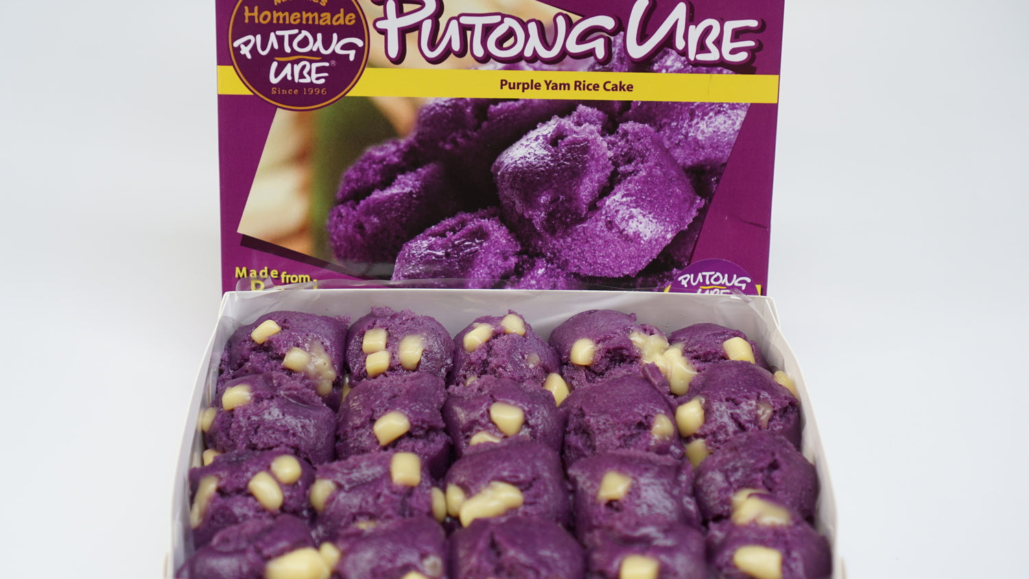 Putong Ube w/ Cheese bits 20pcs – Michelle's Putong Ube and Filipino ...