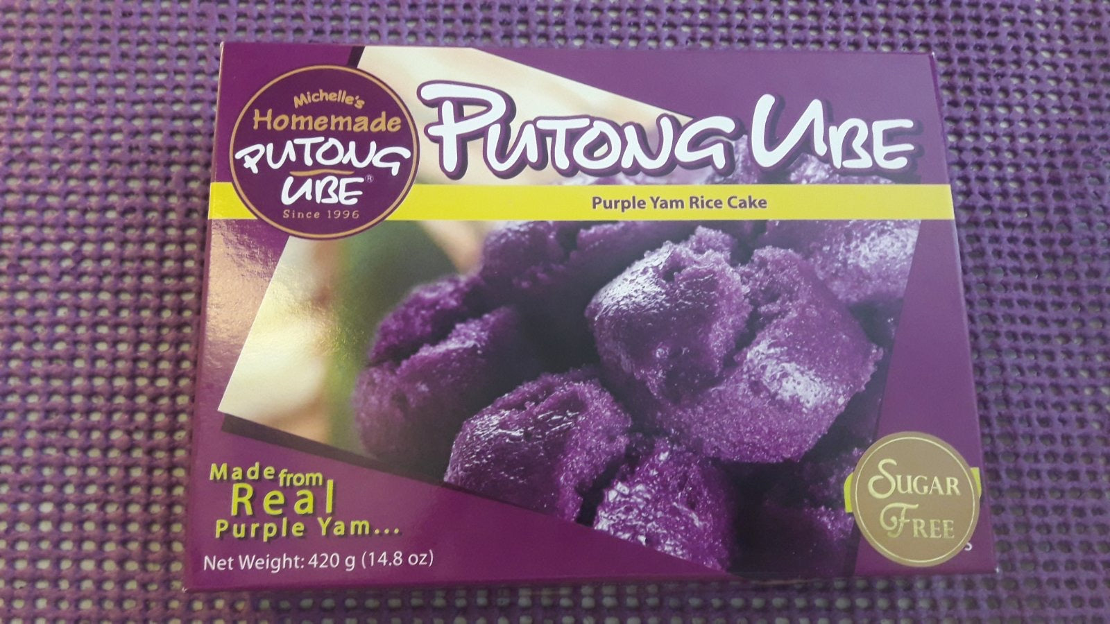 Putong Ube Sugar Free 15pcs – Michelle's Putong Ube and Filipino Delicacies